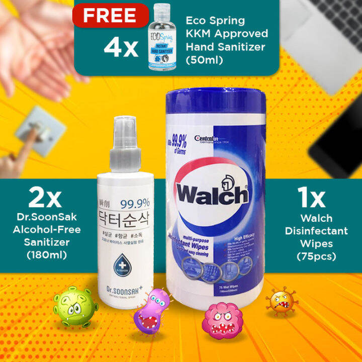 【Korea Water Base Non-Toxic Spray】(2)Dr.Soonsak 180mL + Ecospring 50mL ...