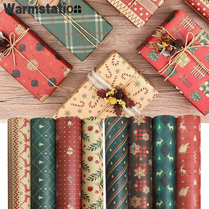 Christmas Gift Wrapping Paper Wedding Decoration Gift Wrap Kraft ...