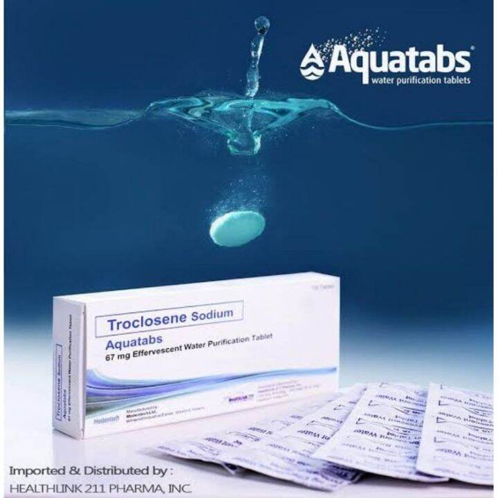 AQUATABS WATER PURIFICATION TABLET SOLD PER 10 PCS | Lazada PH