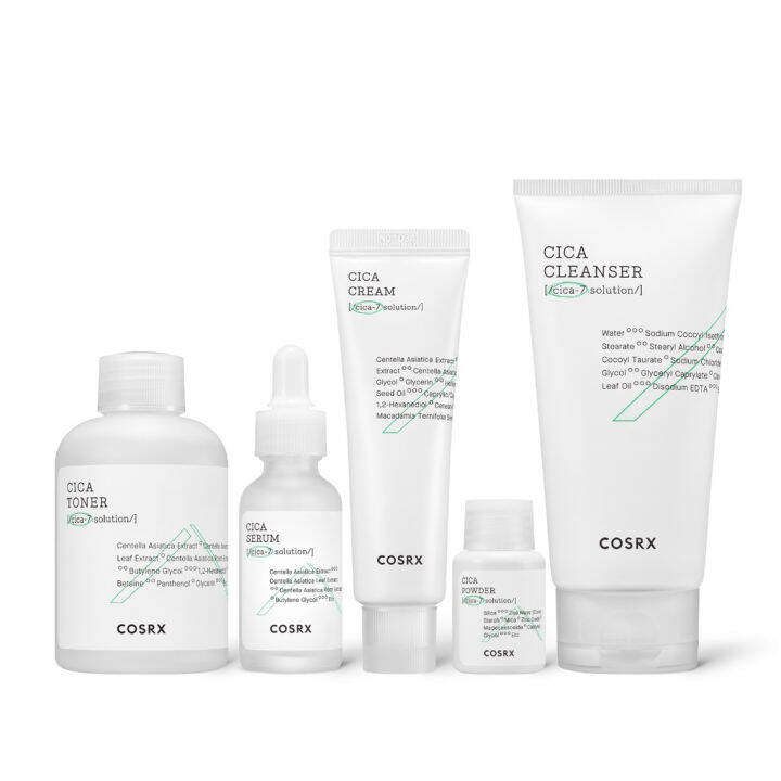 [COSRX] Pure Fit Cica Line (Cleanser / Toner / Serum / Cream) | Lazada