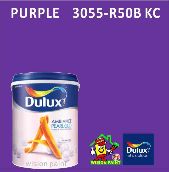 PURPLE 3055-R50B KC ( 1L ) DULUX AMBIANCE PEARL GLO INTERIOR MID SHEEN ...