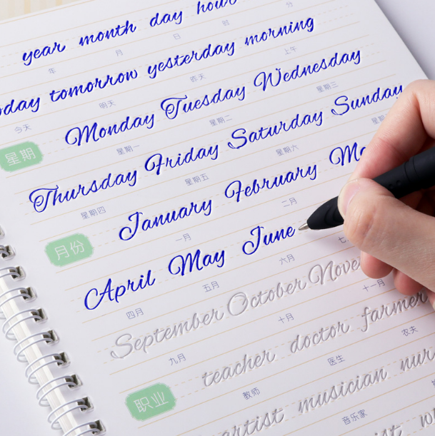 GanGdun Circular English Alphabet Word Letters Round Hand Writing Auto ...