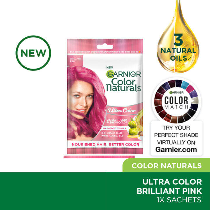 GARNIER HAIR COLOR Color Naturals Ultra Pastels Pink 60g | Lazada