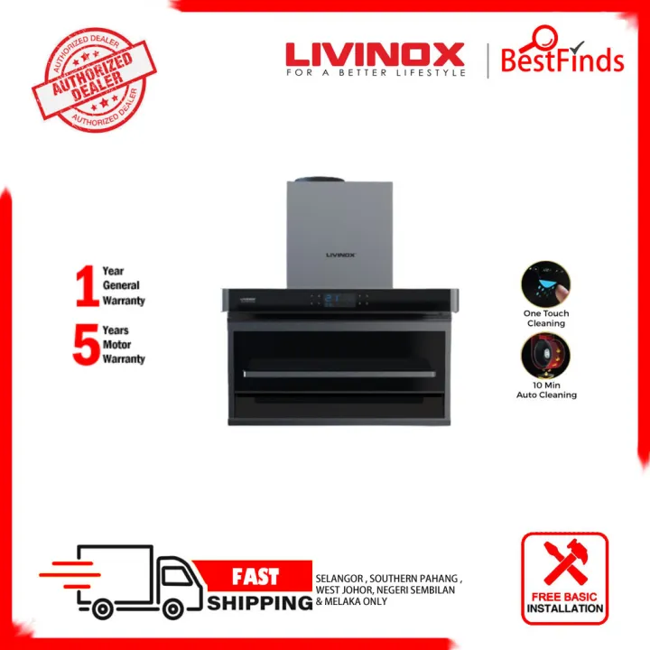 Livinox LCH-COPPERPLUS-90SS L Shape Cooker Hood | Lazada