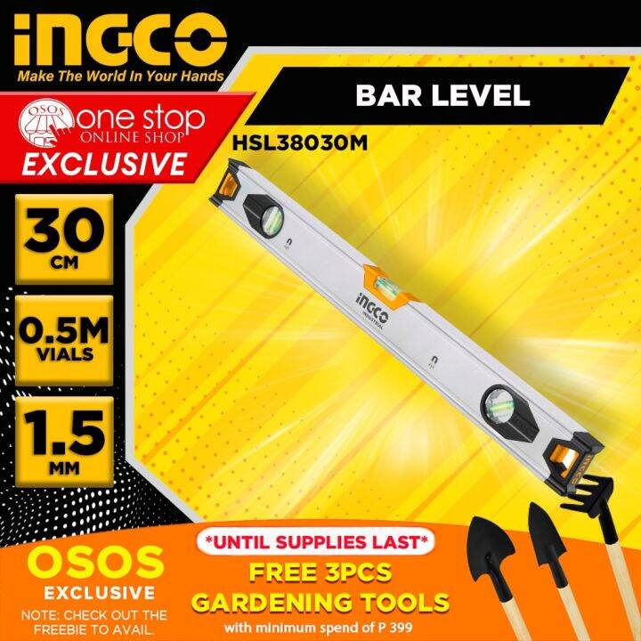 Original Brand Of Ingco Magnet Spirit Level w/ Powerful Magnet 30cm ...