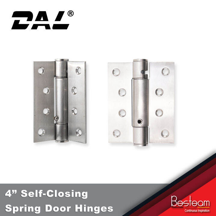 DAL® 4" Self-Closing Spring Door Hinge 90 degrees Stop (Pair) | Lazada