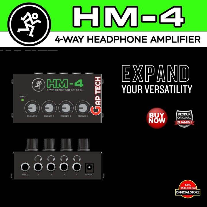 Mackie HM-4 / HM 4 / HM4 4-Way Headphone Amplifier Original | Lazada ...