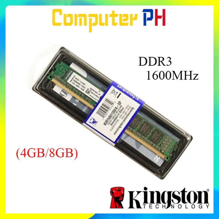 【Ready Stock】 Kingston DDR3 4GB And 8GB 1600Mhz RAM desktop Memory ...