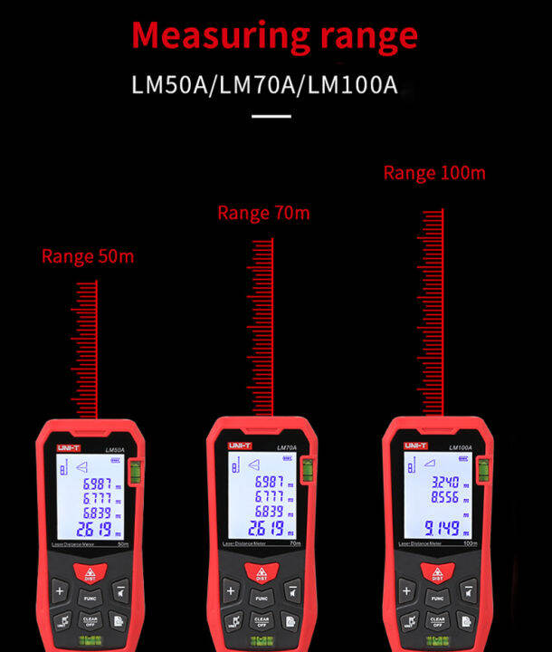 [Ready stock] UNI-T 50M/70M/100M Range Rangefinder Smart Digital Laser ...