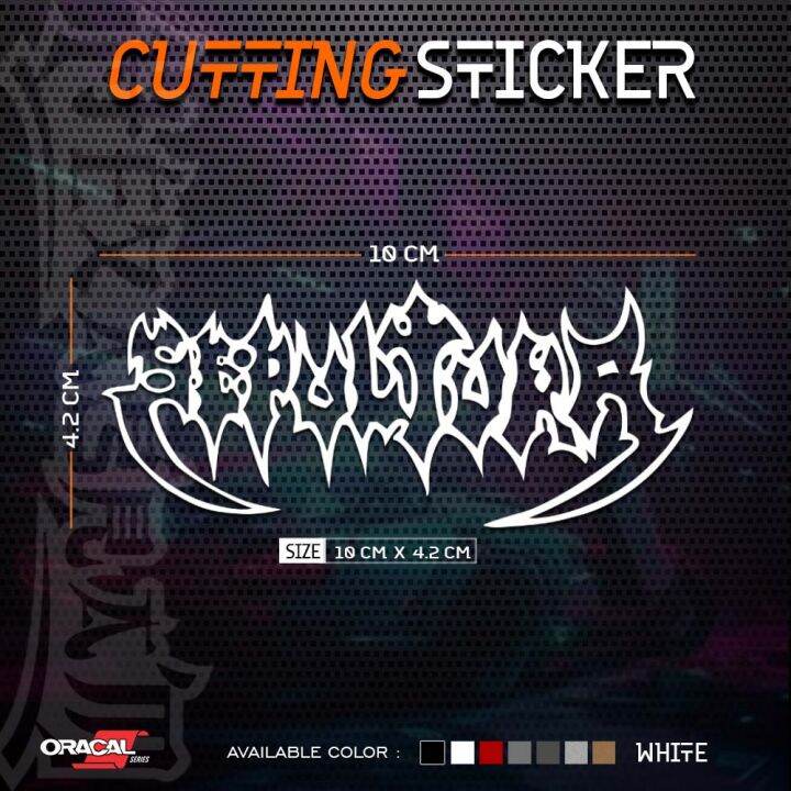 Cutting Sticker Sepultura Text Logo | Stiker Cutting Tulisan Logo ...