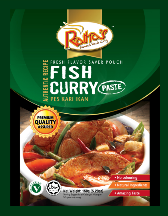 Ratha's Fish Curry Paste 150g (Pes Segera Kari Ikan Restoran Ratha Raub ...