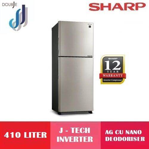 Sharp 410L J-Tech Inverter 2 Door Refrigerator SJ4122MSS | Lazada