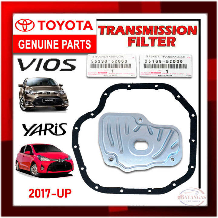 TOYOTA GENUINE PARTS TRANSMISSION FILTER W/ OIL PAN GASKET TOYOTA YARIS ...