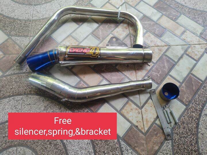 DAENG SAI 4 CONICAL Exhaust muffler (FULL SET 51MM) for Tmx,Rusi,Pinoy ...