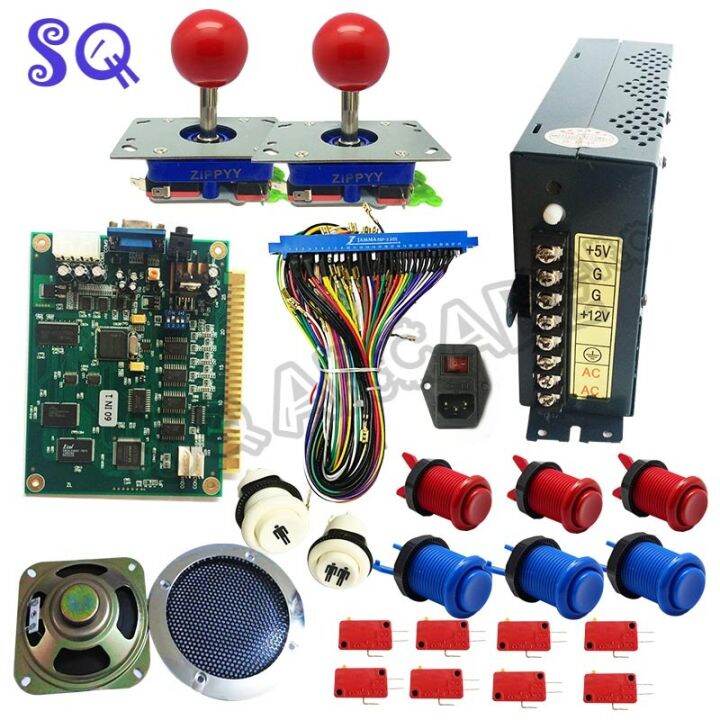 Classical JAMMA Arcade Game 60 In 1 Kit With 24V Power Supply Speaker ...