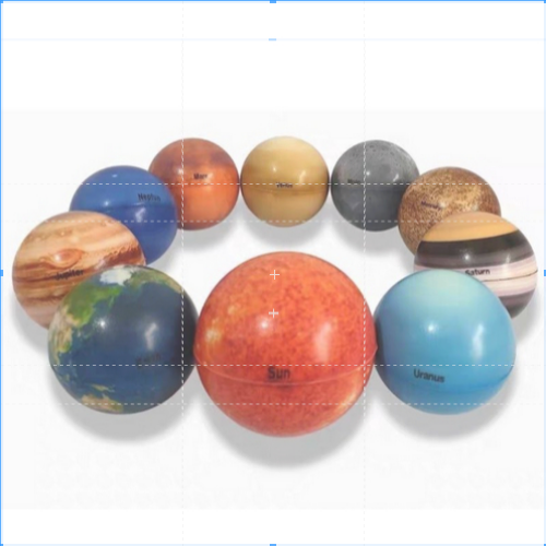READY STOCK-9 Balls/10 Balls- Planet Bouncing Balls/ Solar System/ Moon ...