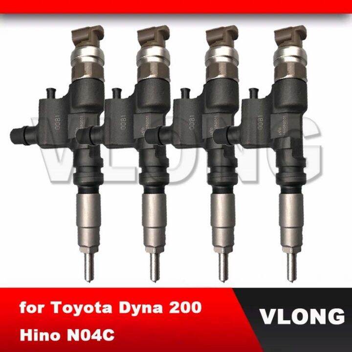 4PCS Genuine New Diesel Fuel Injector Assembly 095000-6510 095000-6511 ...