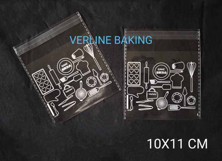 50PCS PLASTIK KEMASAN ROTI PACKAGING ROTI COOKIES DLL 10X11 CM | Lazada ...