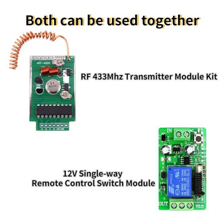 Large Power 4km Wireless RF Remote Control Transmitter Module 433Mhz ...