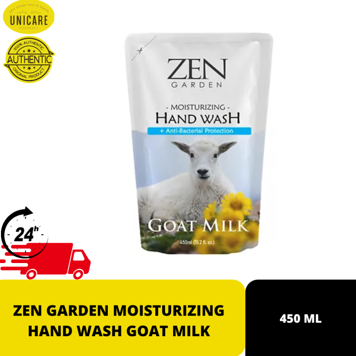 ZEN GARDEN MOISTURIZING HAND WASH GOAT MILK (450ML) | Lazada