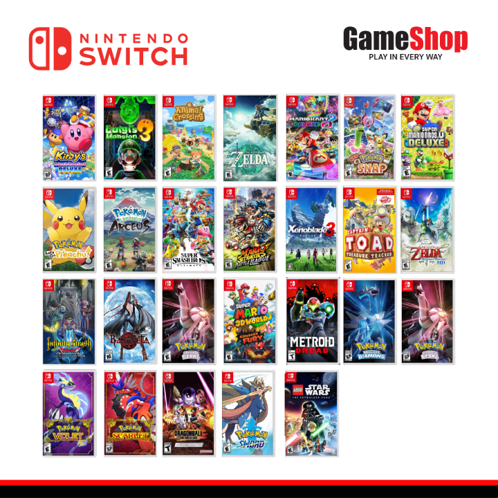 Nintendo Switch Game Set : Kirby Luigi Zelda Pokemon Mario Animal ...