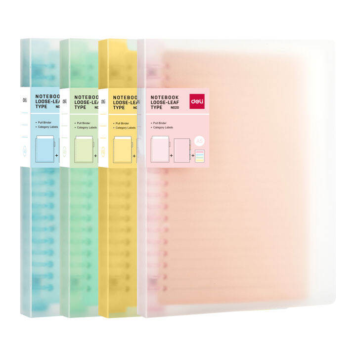 Deli N020 A5 Loose Leaf Notebook 60 Sheets 1PC [79N020] | Lazada PH
