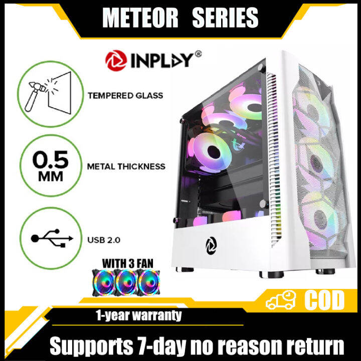 INPLAY PC Case Gaming Computer Case METEOR 01/METEOR 03 Mid-Tower ATX ...