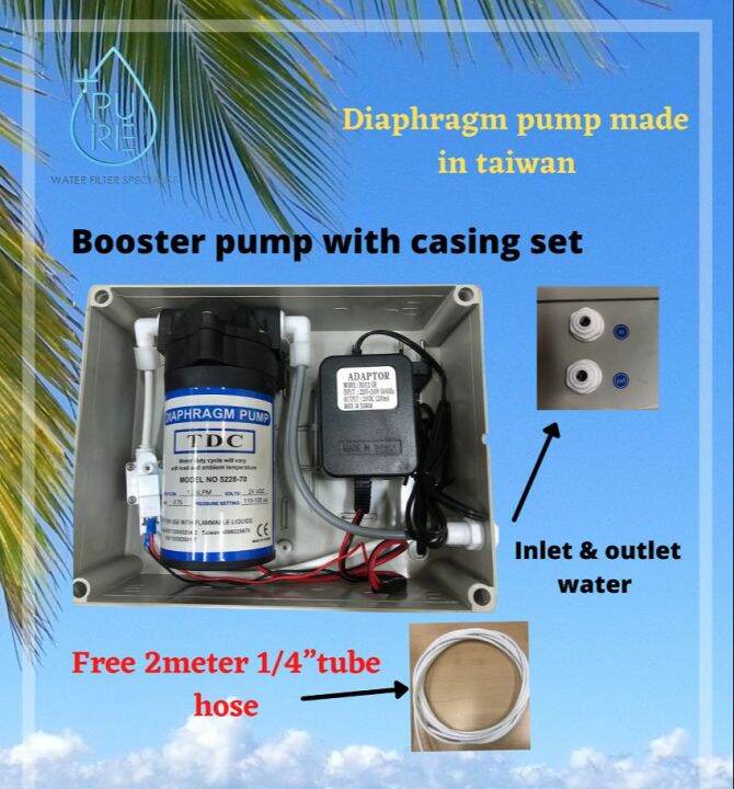 DIAPHRAGM WATER FILTER BOOSTER PUMP WITH CASING ( SET ) FOR COWAY ...