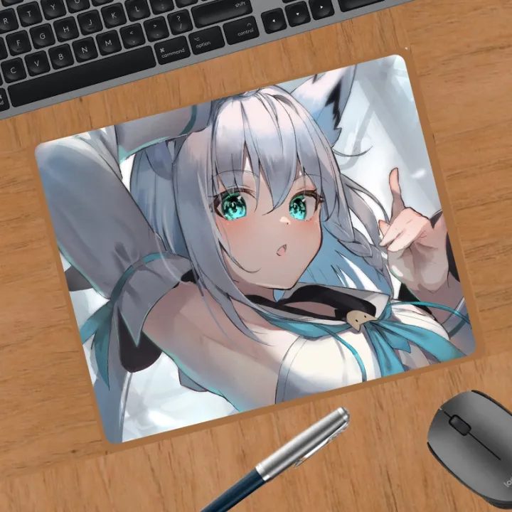 SHIRAKAMI FUBUKI MOUSE PAD 白上吹雪滑鼠垫 HOLOLIVE 1-KISEI PART 2 | Lazada