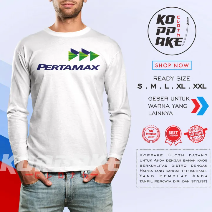 Kaos Pertamina Pertamax Logo Lengan Panjang Baju Perusahaan | Lazada ...