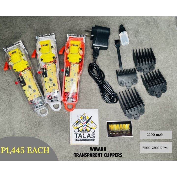 Wmark Transparent Professional Hair Clipper NG108 | Lazada PH