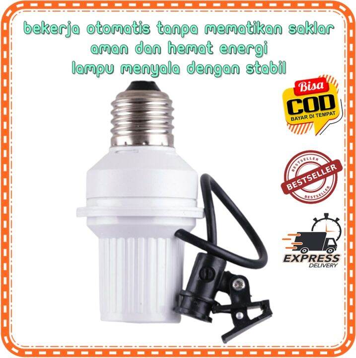 Fitting Sensor Lampu Cahaya ~o~ Fiting Otomatis | Lazada Indonesia