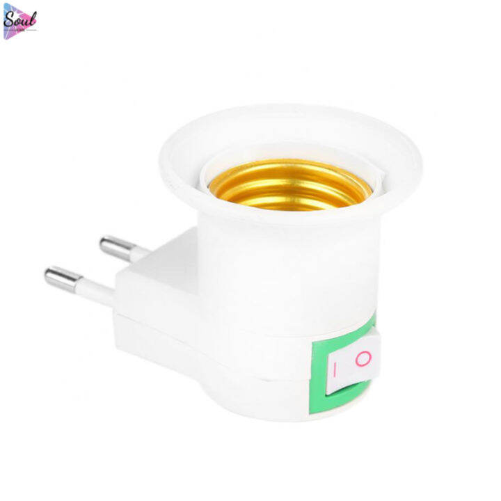 OT 0.4a 110-220v Led Round Lamp Socket With Switch Wall Mounted E27 ...
