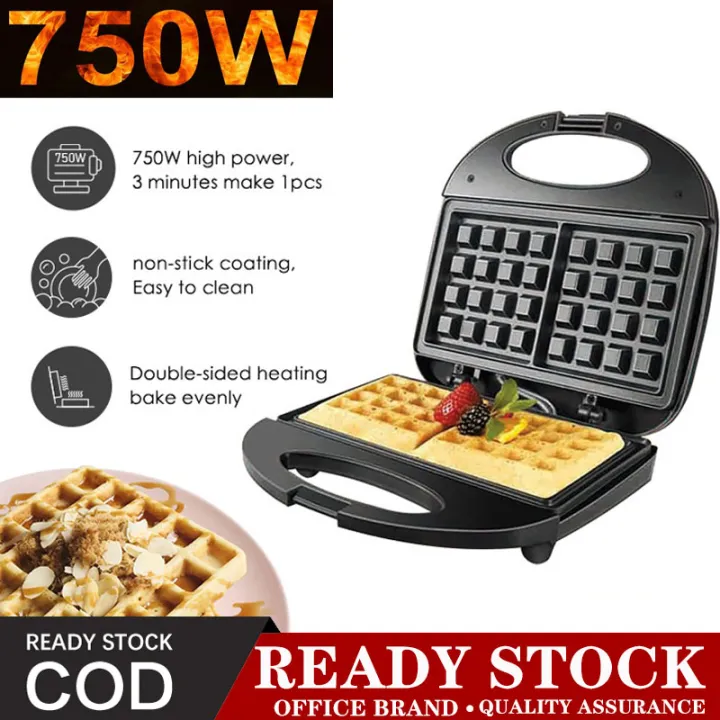 BIG Waffle Maker Machine For Waffles Hash Browns or Any Breakfast Lunch ...