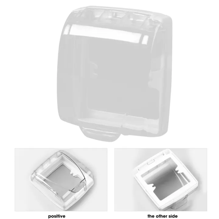 86 Type Universal Transparent Waterproof Box Switch Socket White ...
