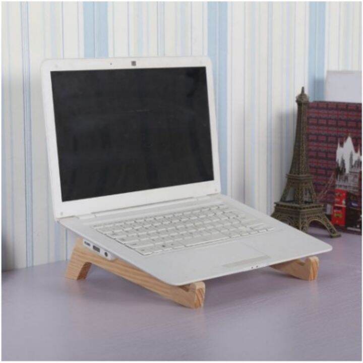 [Local delivery] laptop stand ♤ laptop stand solid wood vertical ...