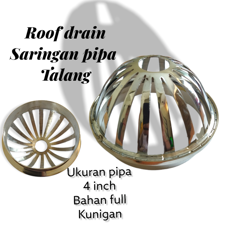 Roof drain saringan air pipa talang 4 inch kuningan | Lazada Indonesia