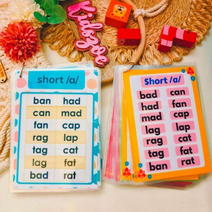 2 letter words and CVC word family vocabulary Cards short vowels long ...