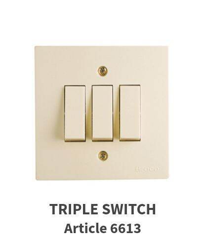 6613 Saklar Triple / Saklar Tripel IB Broco | Lazada Indonesia