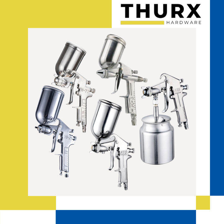 Thurx Spray Gun F75/K3/W71/W77 Pneumatic Spray Gun Airbrush Sprayer Painting Airbrush Tool 150ML ...