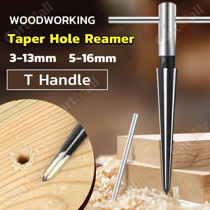 Metal Taper Hole Reamer 3*13mm 3-13mm(1/8''-1/2'') 5*16mm T Handle Hand ...