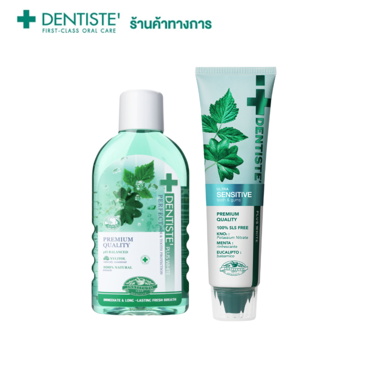 Dentiste Toothpaste and Oral Rinse Duo Set - Original & Fresh Breath ...