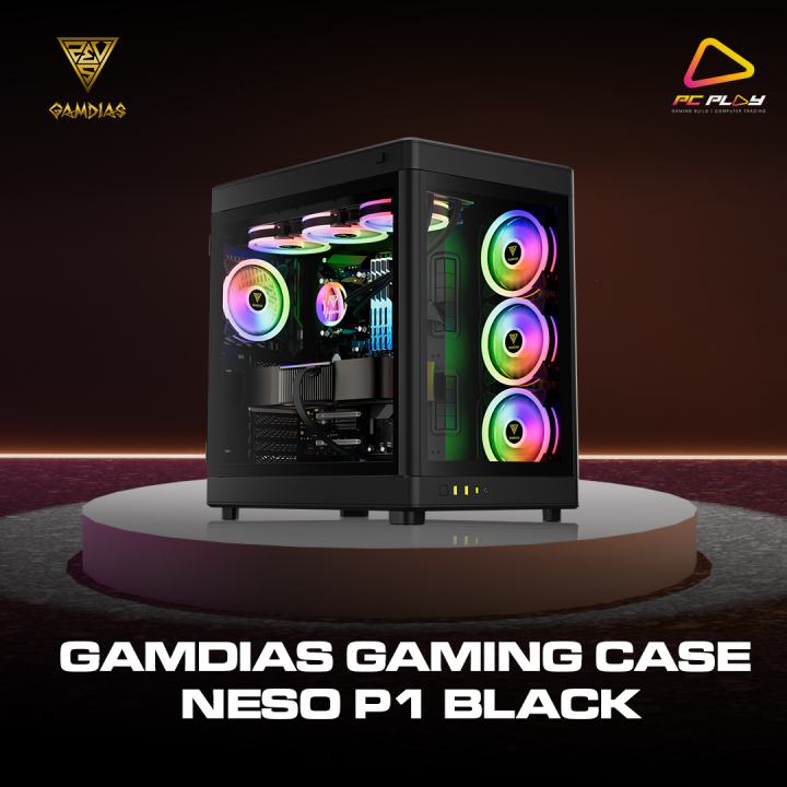 GAMDIAS GAMING CASE NESO P1 (BLACK AND WHITE) | Lazada PH