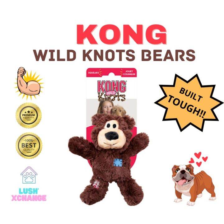 KONG Wild Knots Bears - Internal Knotted Ropes for Medium/Large Dogs ...