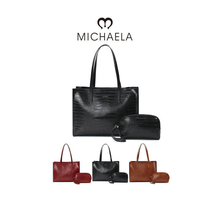 MICHAELA Tote Bag with Long Wallet Shoulder Bag for Women Sling Handbag ...