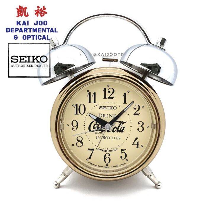 Kai Joo Tp Seiko Coca Cola Limited Edition Chrome Gold Alarm Clock with ...