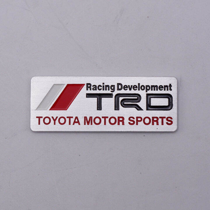โลโก้ Logo Racing Development TRD TOYOTA MOTOR SPORTS สีโครเมี่ยม อักษร ...
