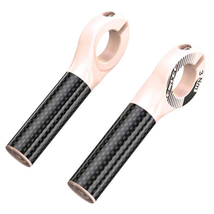 ENLEE Bike Grip Bar End Handle Easy Installation Carbon Fibre Auxiliary ...