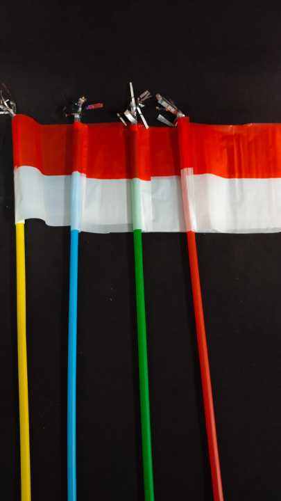 Bendera Merah Putih / Bendera / Bendera Pawai Kecil Merah Putih Support ...
