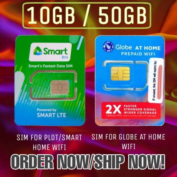 COD ♾️LOWEST PRICE♾️ GLOBE AT HOME PREPAID WIFI SIM CARD / PLDT HOME ...